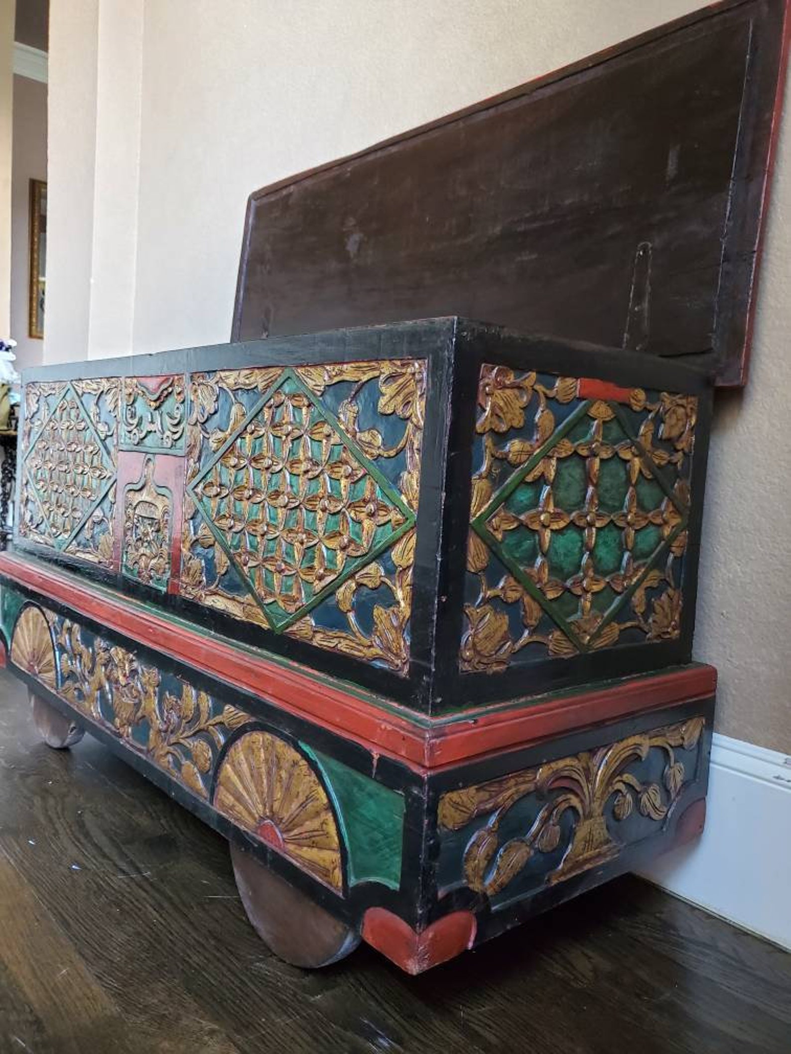 Rare Antique Islamic Art Storage Trunk Blanket Chest Muslim - Etsy