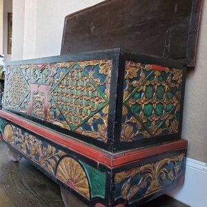 Rare Antique Islamic Art Storage Trunk, Blanket Chest, Muslim Home ...