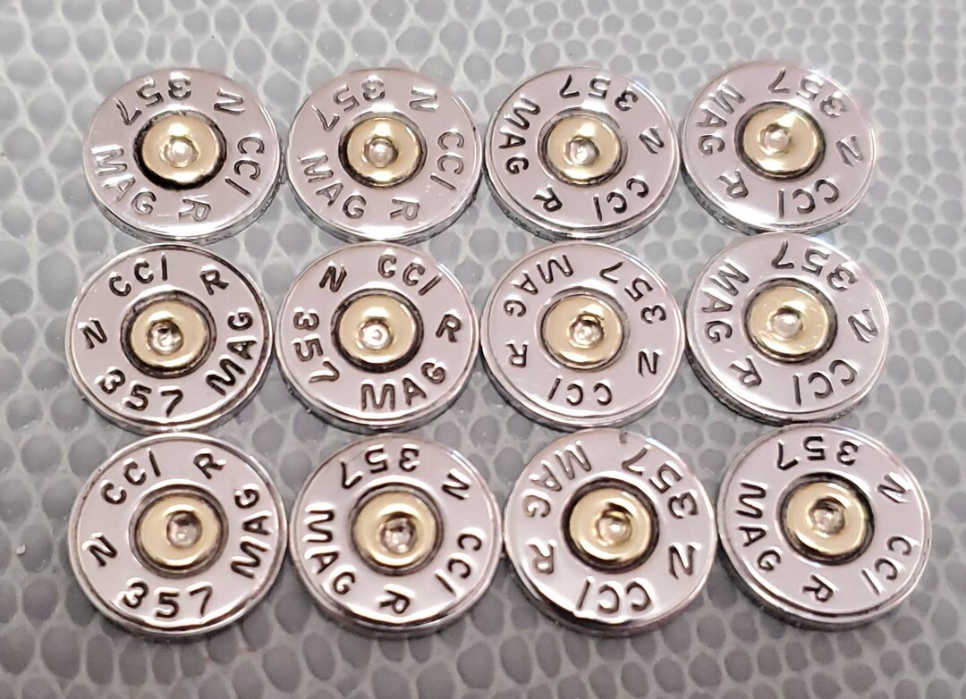 Bullet Slices 357 MAG, 12 Piece, Polished & Matched, DIY Jewelry ...
