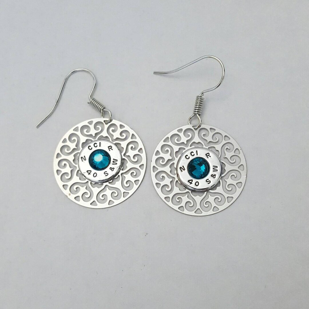 Bullet Earrings, Handmade Earrings, 40 Caliber, Bullet Jewelry, Smith ...