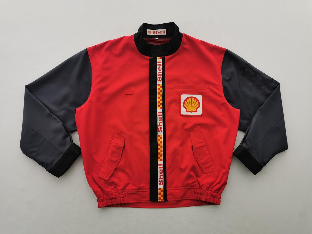 Shell Jacket Vintage 90s Shell Color Block Windbreaker Jacket Size L - Etsy