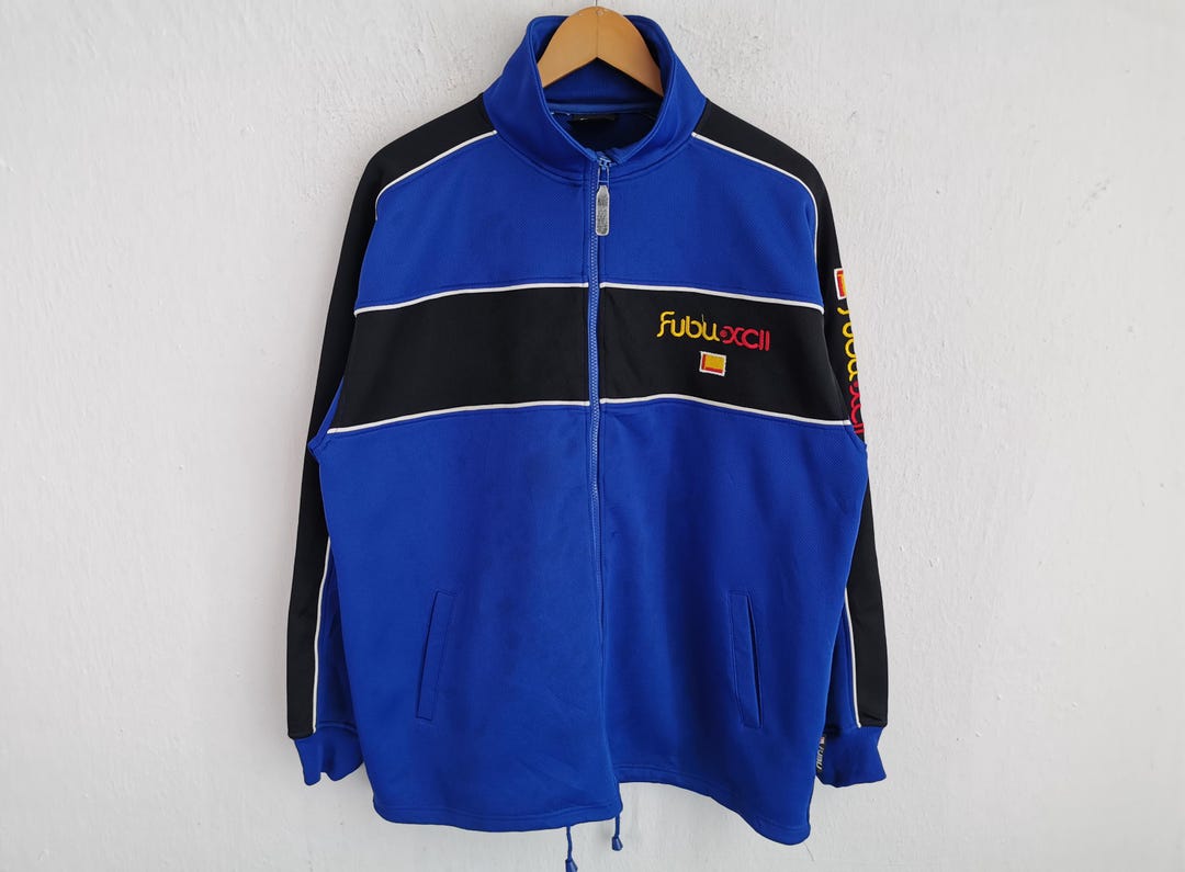 Fubu Jacket Vintage 90s Fubu Jeans Track Jacket Size L - Etsy