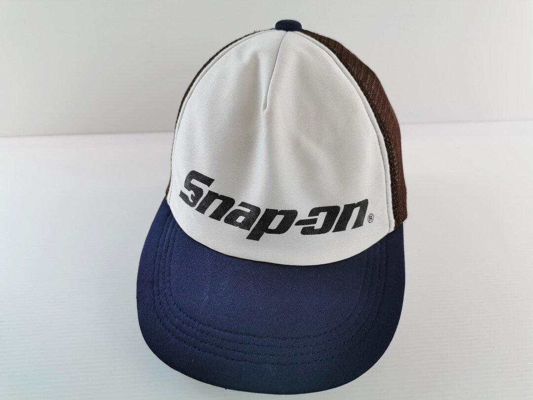 Snap on Cap Snap on Hat Snap on Big Logo Trucker Hat Cap - Etsy