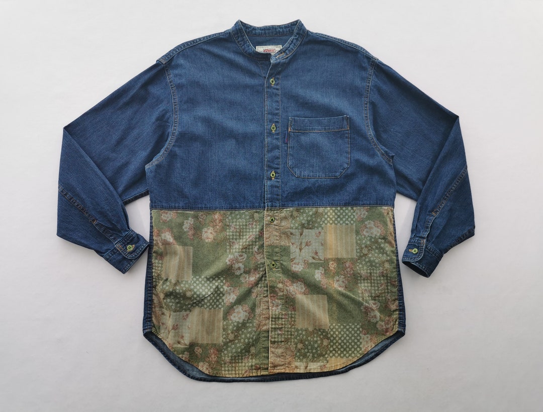 Guess Shirt Vintage Guess Made in Japan Button Denim Shirt Size M - Etsy