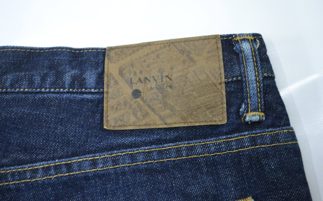 Lanvin Jeans Vintage Lanvin Denim Pants 90s Lanvin Ex Blue Made in ...
