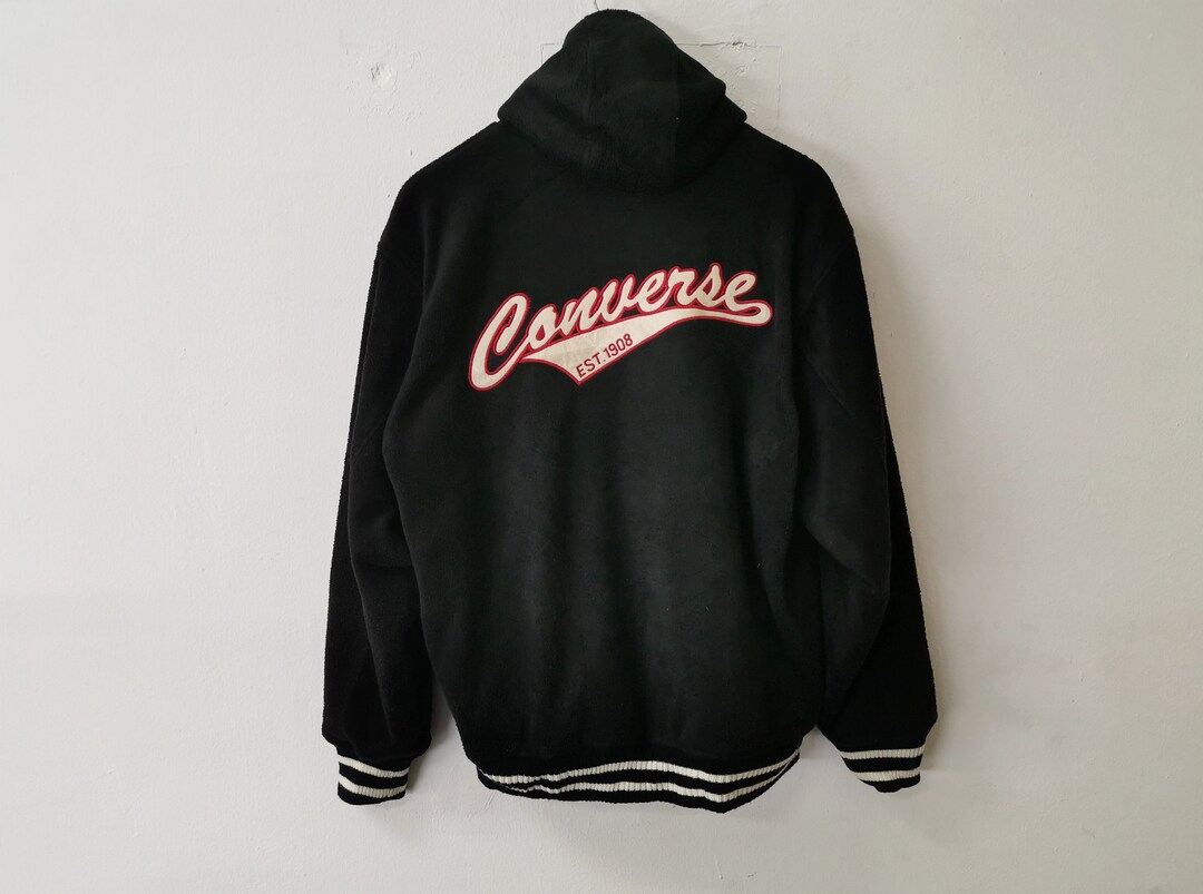 Converse Jacket Vintage Converse Fleece Jacket Vintage Converse Big ...