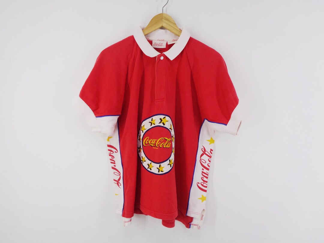 Coca Cola Shirt Vintage Coca Cola Polo Shirt 90s Coca Cola Coke Logo ...