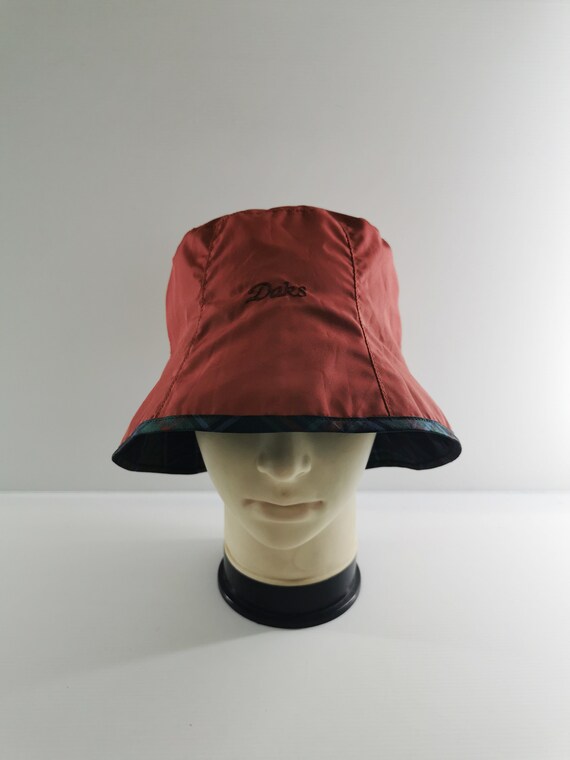 Daks Hat Vintage 90's Daks Reversible Bucket Hat - Gem