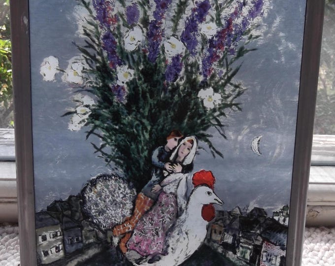 Museum of Fine Arts Boston Stained Glass Panel - Marc Chagall "wedding ...