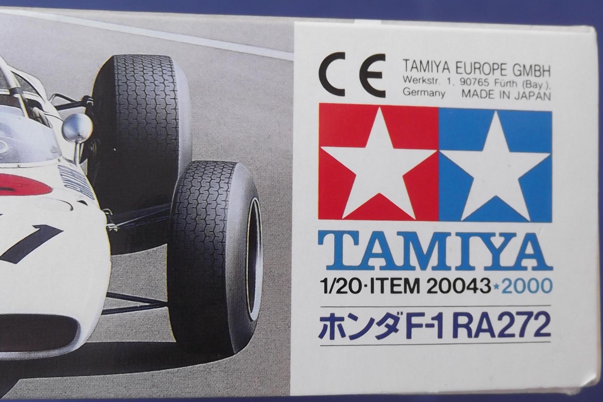 1996 Tamiya 1/20 Honda RA 272 F-1 Racing Car Model Kit - 20043-2000 - Etsy