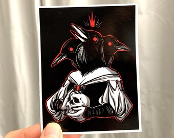 Raven Queen Sticker - Etsy