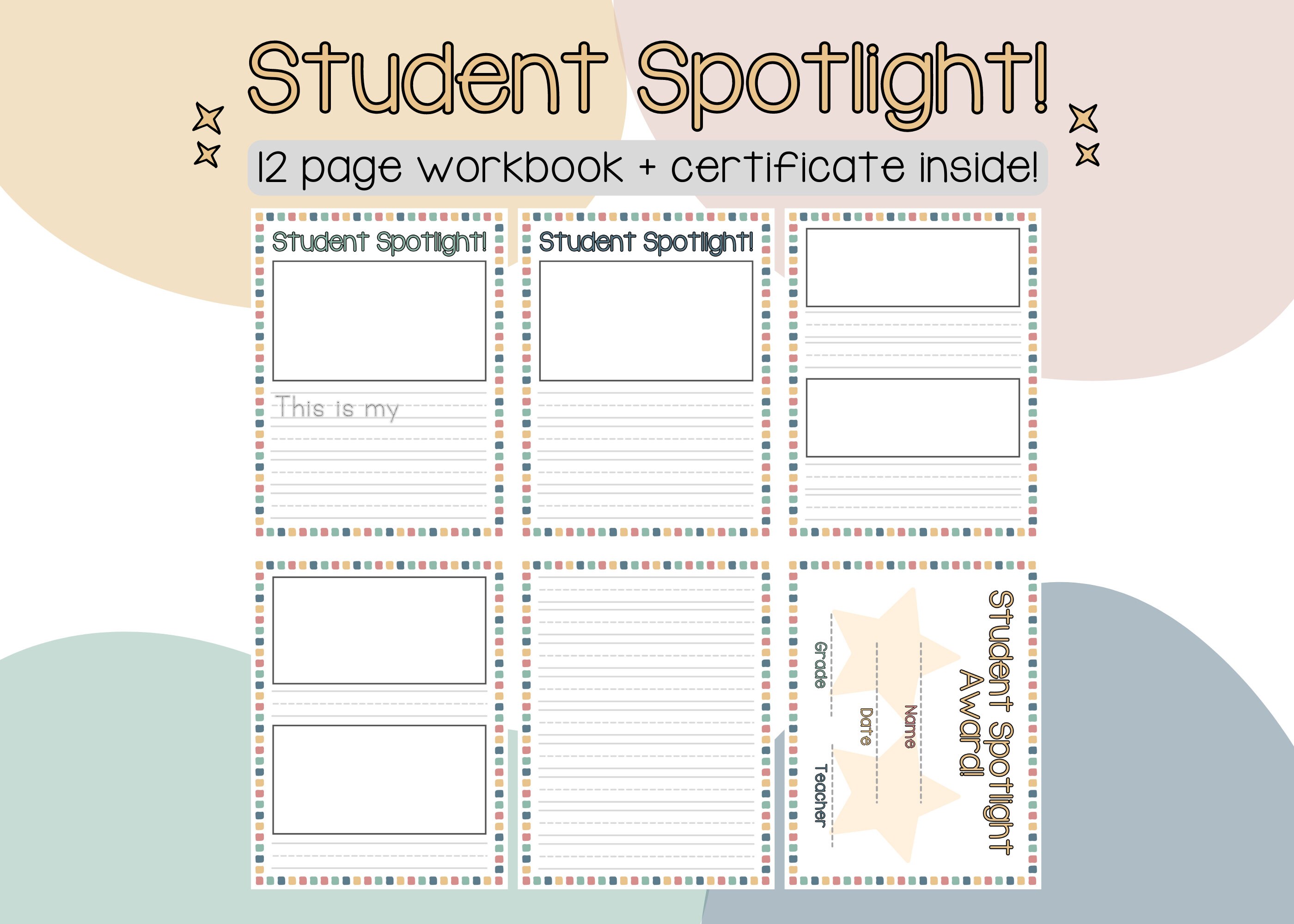 Student Spotlight | Star Student | All About Me | Student of the Week ...