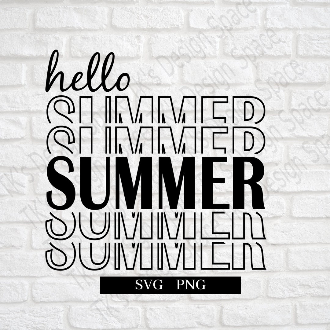 Hello Summer SVG - Etsy