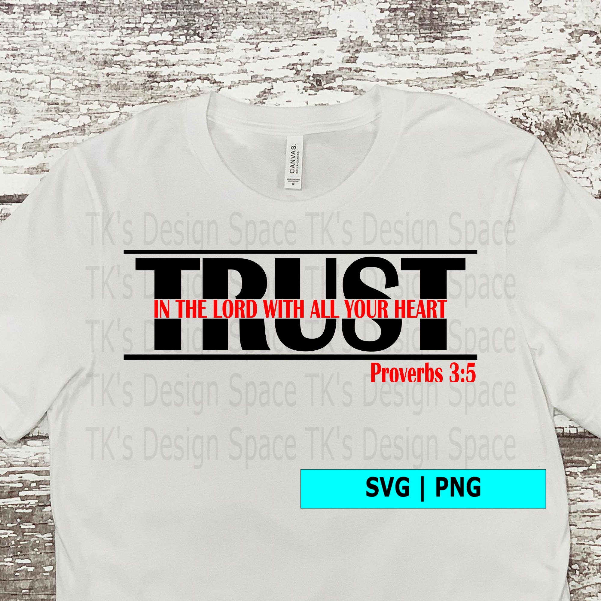 Trust in the Lord SVG| Proverbs 3:5 SVG| Scripture SVG| Bible Verse Svg ...