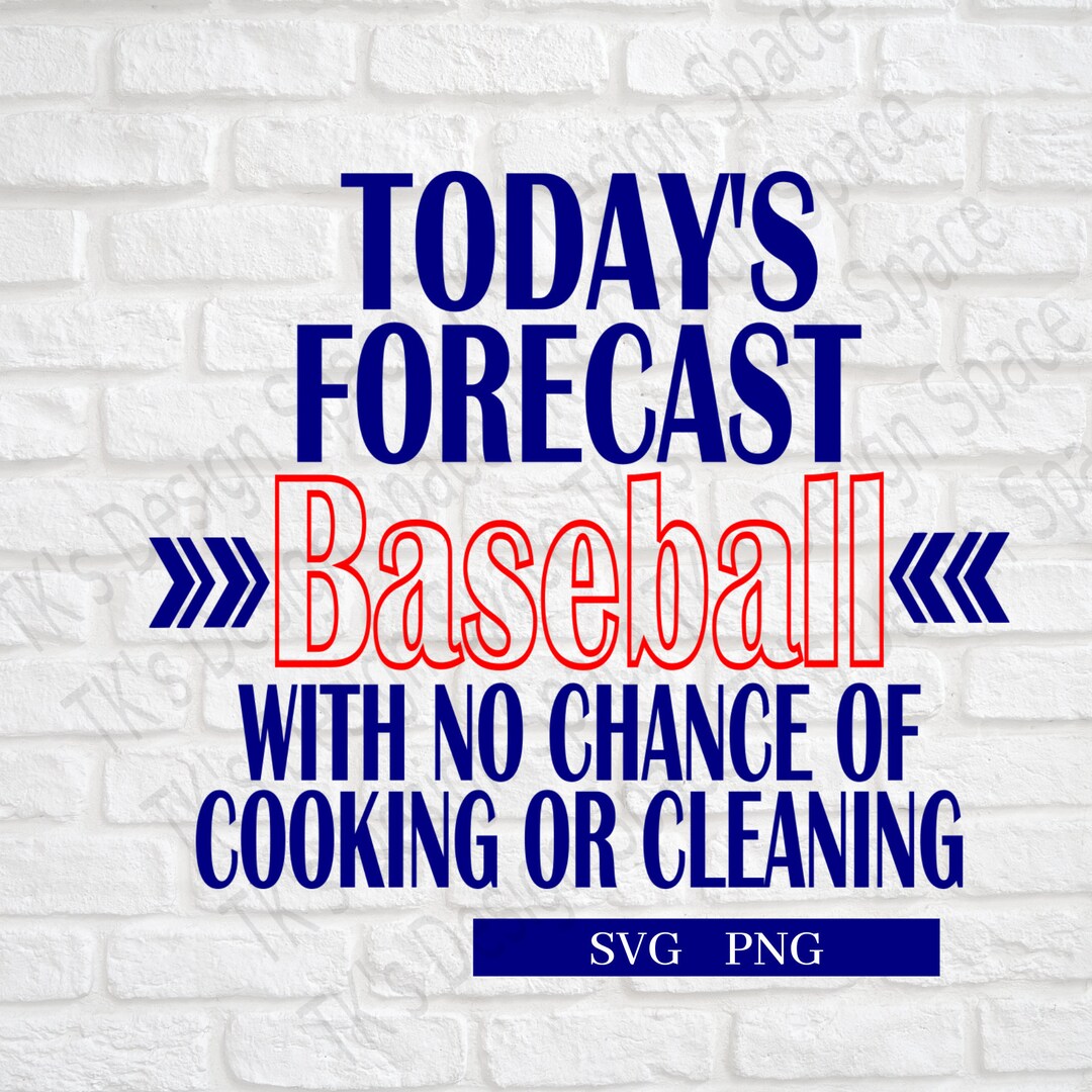 Weekend Forecast Baseball SVG - Etsy