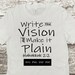 Write the Vision SVG| Write the Vision and Make It Plain| Habakkuk 2:2 ...