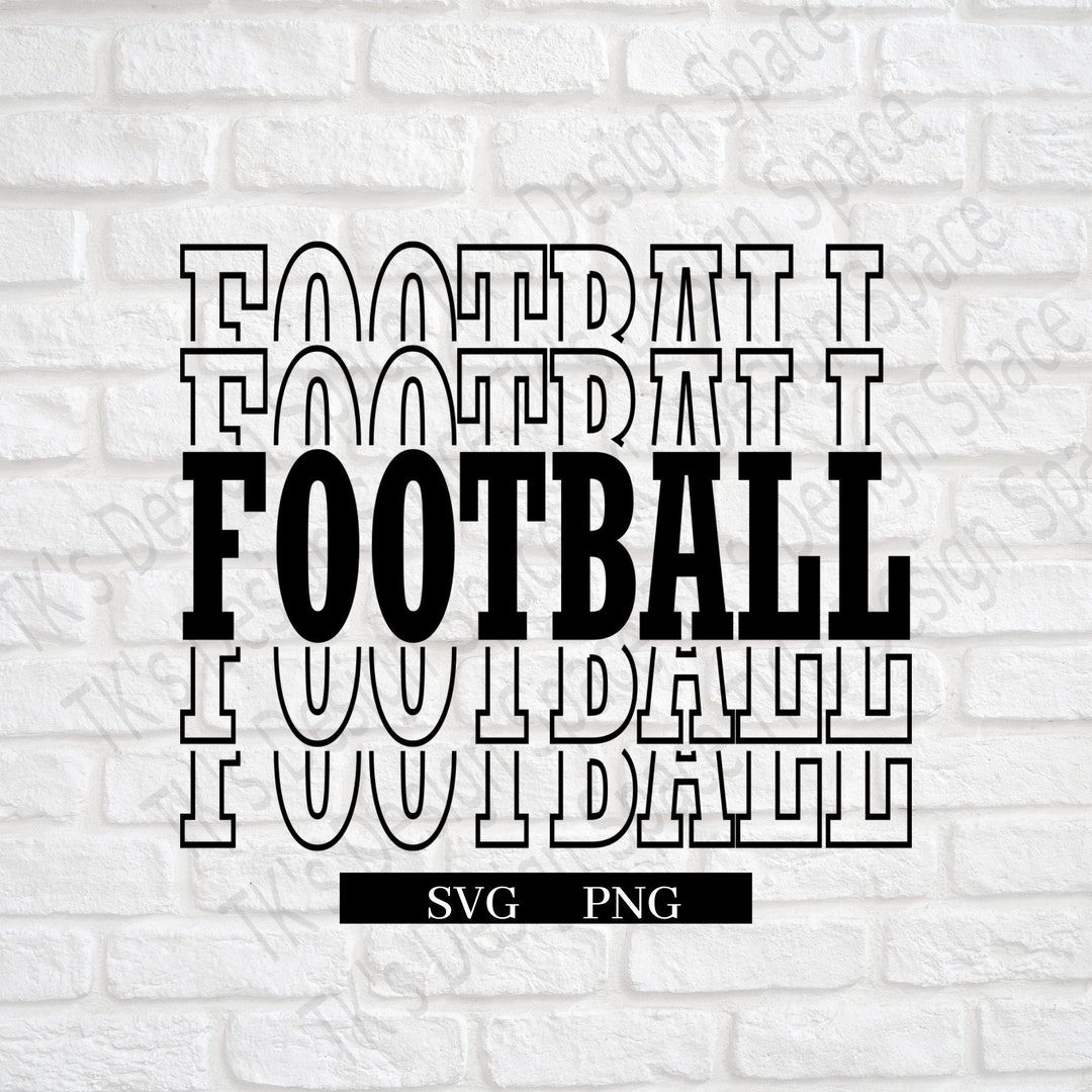 Football SVG| Football Mirrored Text SVG| Football Season| Football ...