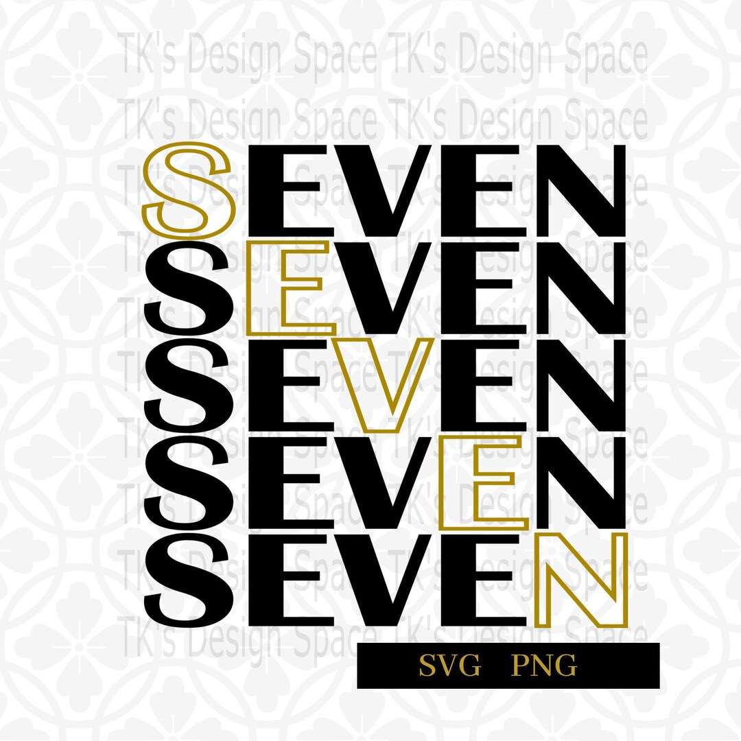 7th Birthday Svg Png| 7th Birthday Shirt Svg| Seventh Birthday Svg ...