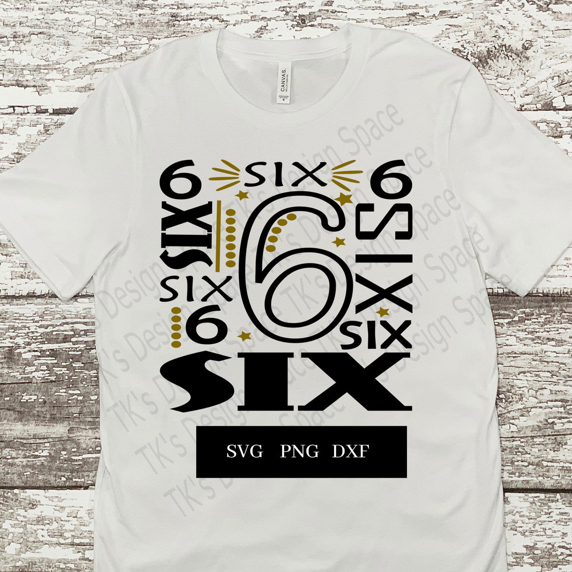 6th Birthday SVG Sixth Birthday SVG 6th Birthday Shirt Sixth Birthday ...