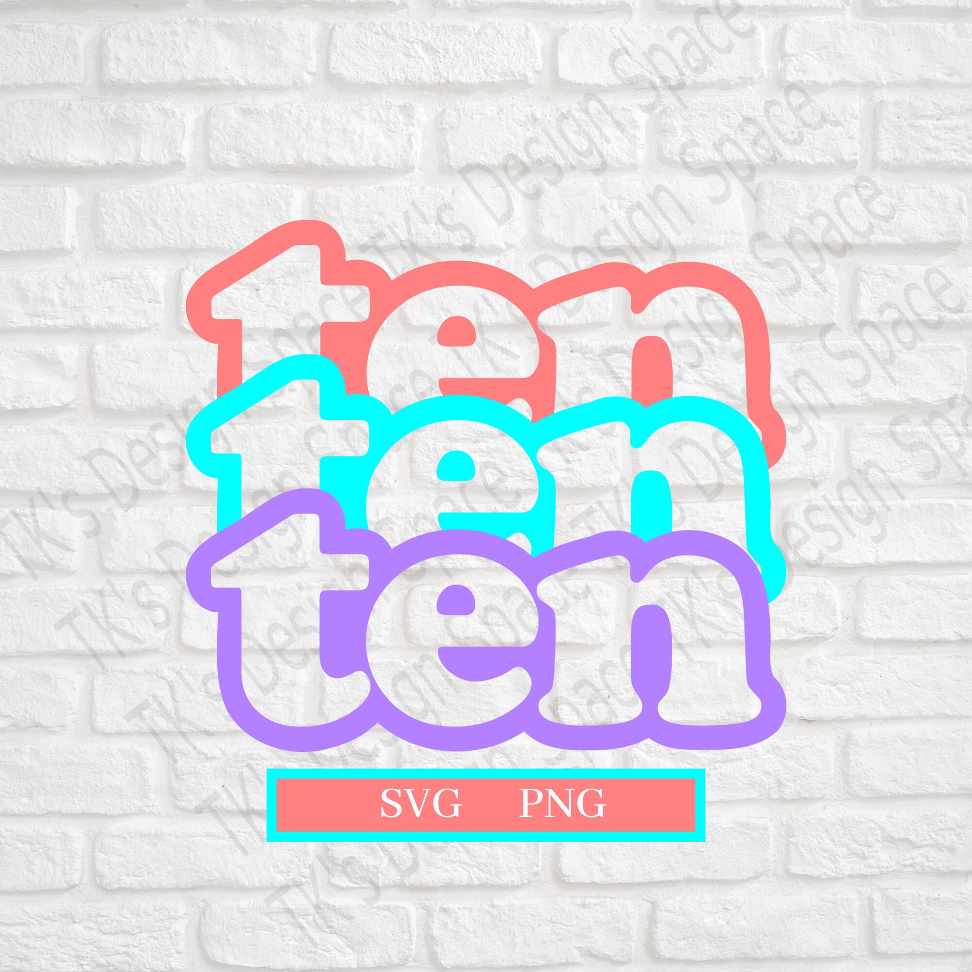 10th Birthday SVG| 10th Birthday| Ten SVG| Tenth Birthday Svg| Tenth ...