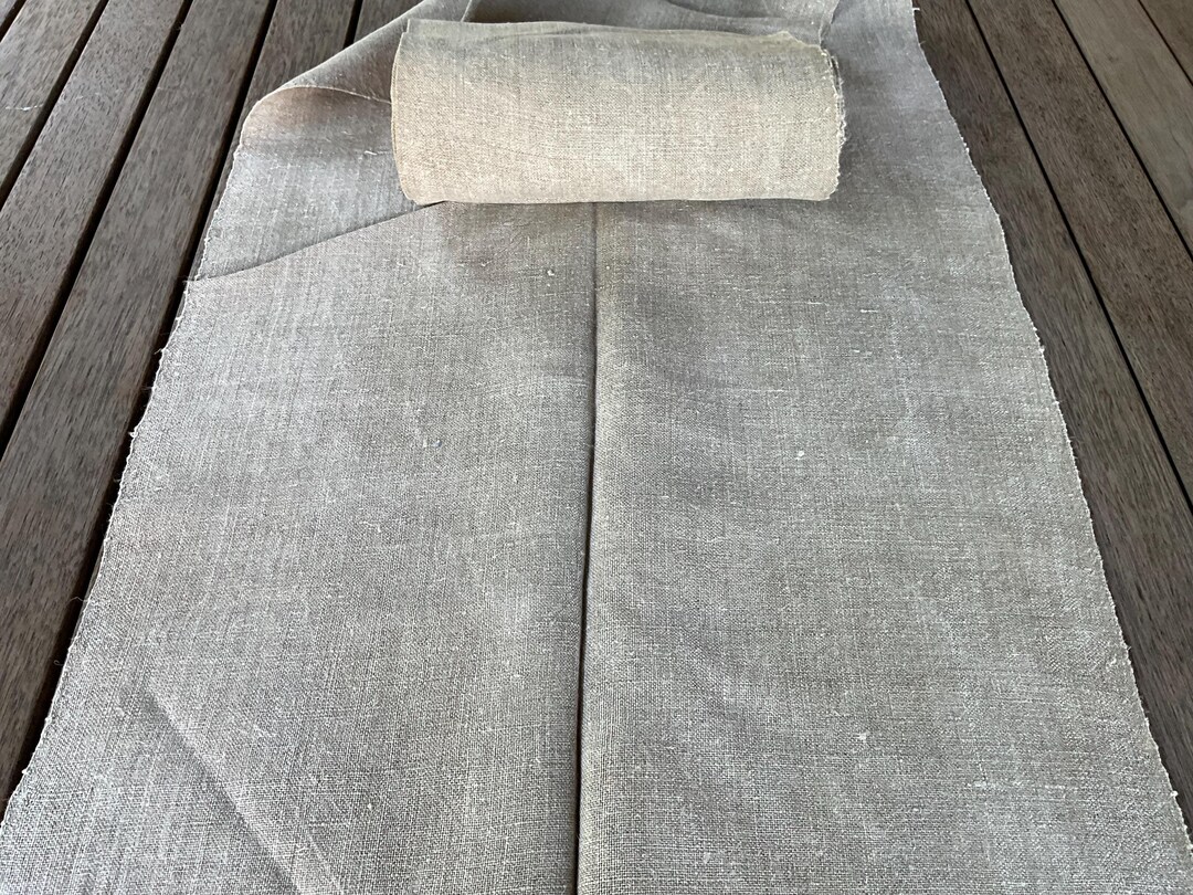 Roll 7 Yards Antique Homespun Linen Fabric Ukrainian Handwoven Textile ...