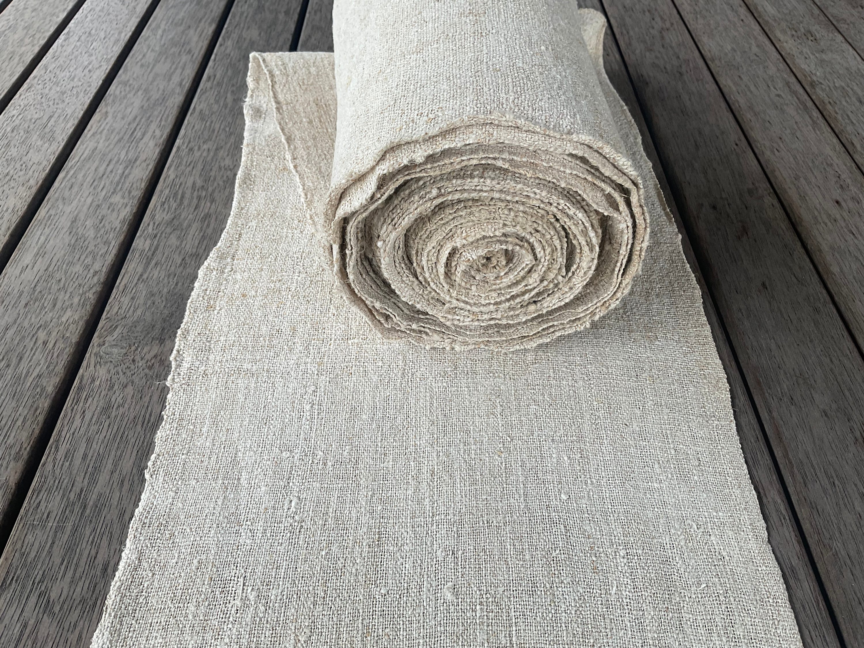 Rollo de tela de cáñamo casera de 43 yardas textil tejido a - Etsy México