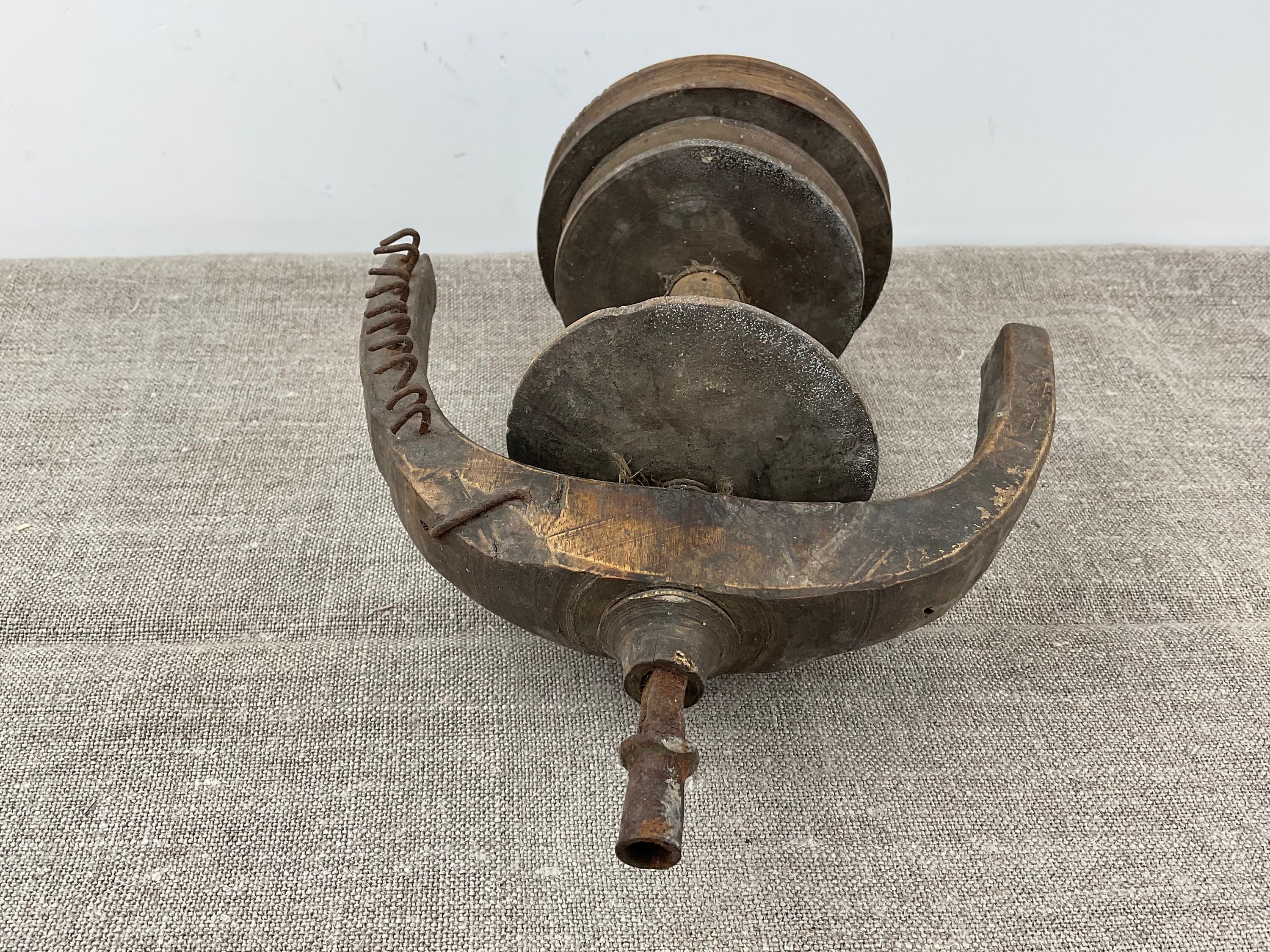 Antique Wooden Spool Carved Wheel Farmhouse Spinning Tool - Etsy