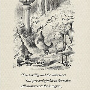 The Borogoves, Toves and the Raths Alice in Wonderland / Through the ...