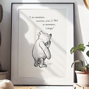 I Do Remember and Then When I Try to Remember, I Forget Winnie the Pooh ...