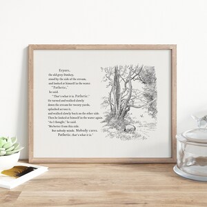 The Old Grey Donkey, Eeyore Winnie the Pooh Quotes Horizontal Classic ...