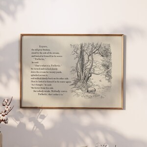 The Old Grey Donkey, Eeyore Winnie the Pooh Quotes Horizontal Classic ...