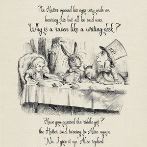 Why is a Raven Like a Writing-desk? - Alice's Adventures in Wonderland ...