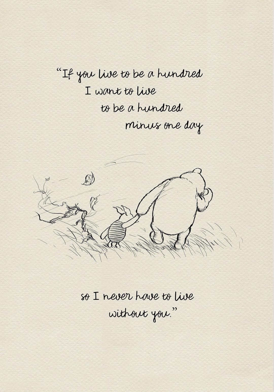 Winnie the Pooh Quote Poster: Vintage Style Print #131 - Etsy