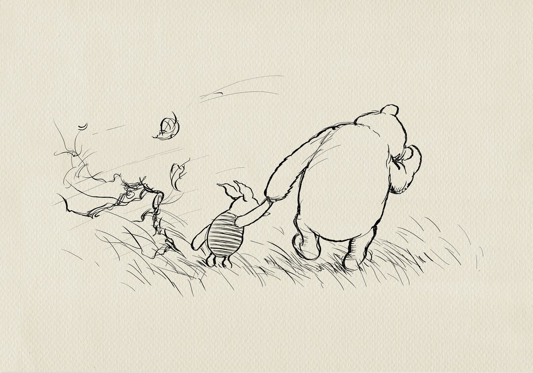 Very Happy Thursday - Piglet and Winnie the Pooh Classic Vintage Style ...