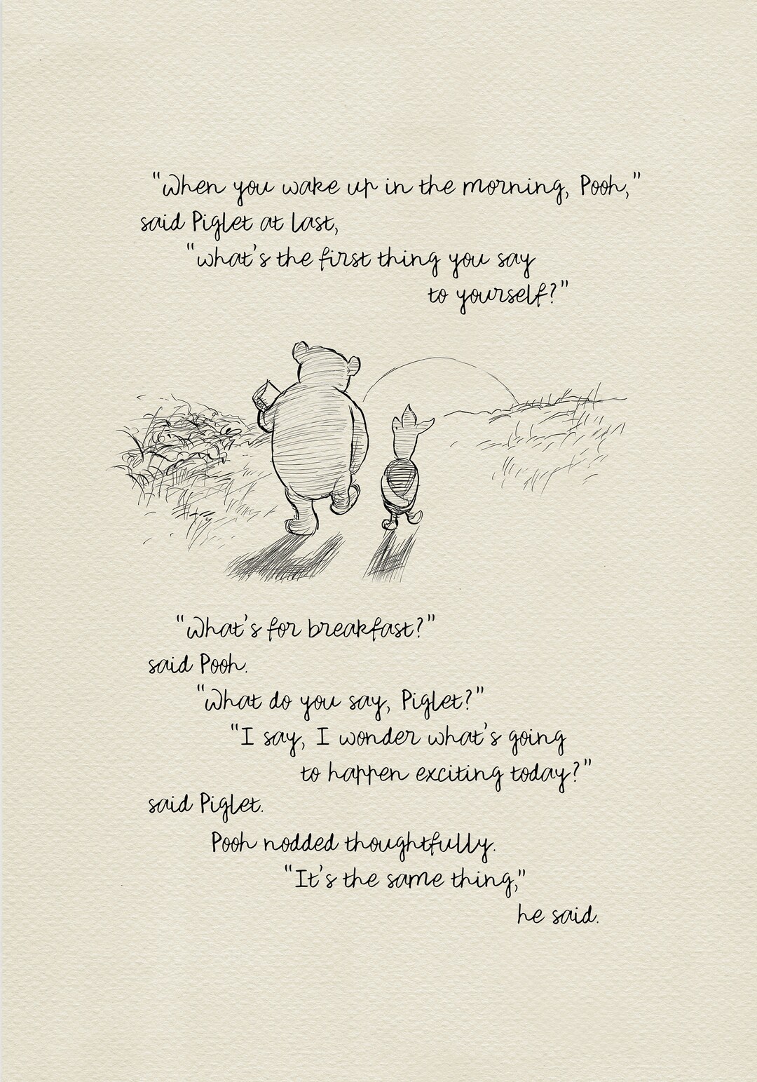 When You Wake up in the Morning Pooh... Pooh Quotes Classic - Etsy UK
