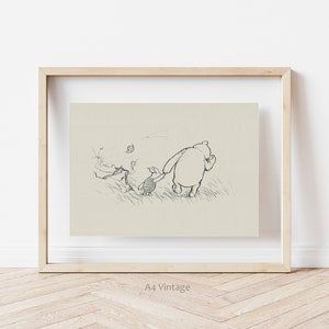 Very Happy Thursday - Piglet and Winnie the Pooh Classic Vintage Style ...
