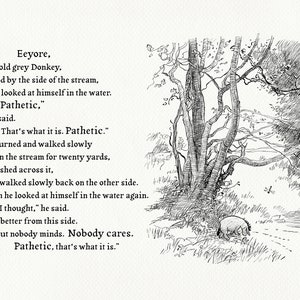 The Old Grey Donkey, Eeyore Winnie the Pooh Quotes Horizontal Classic ...