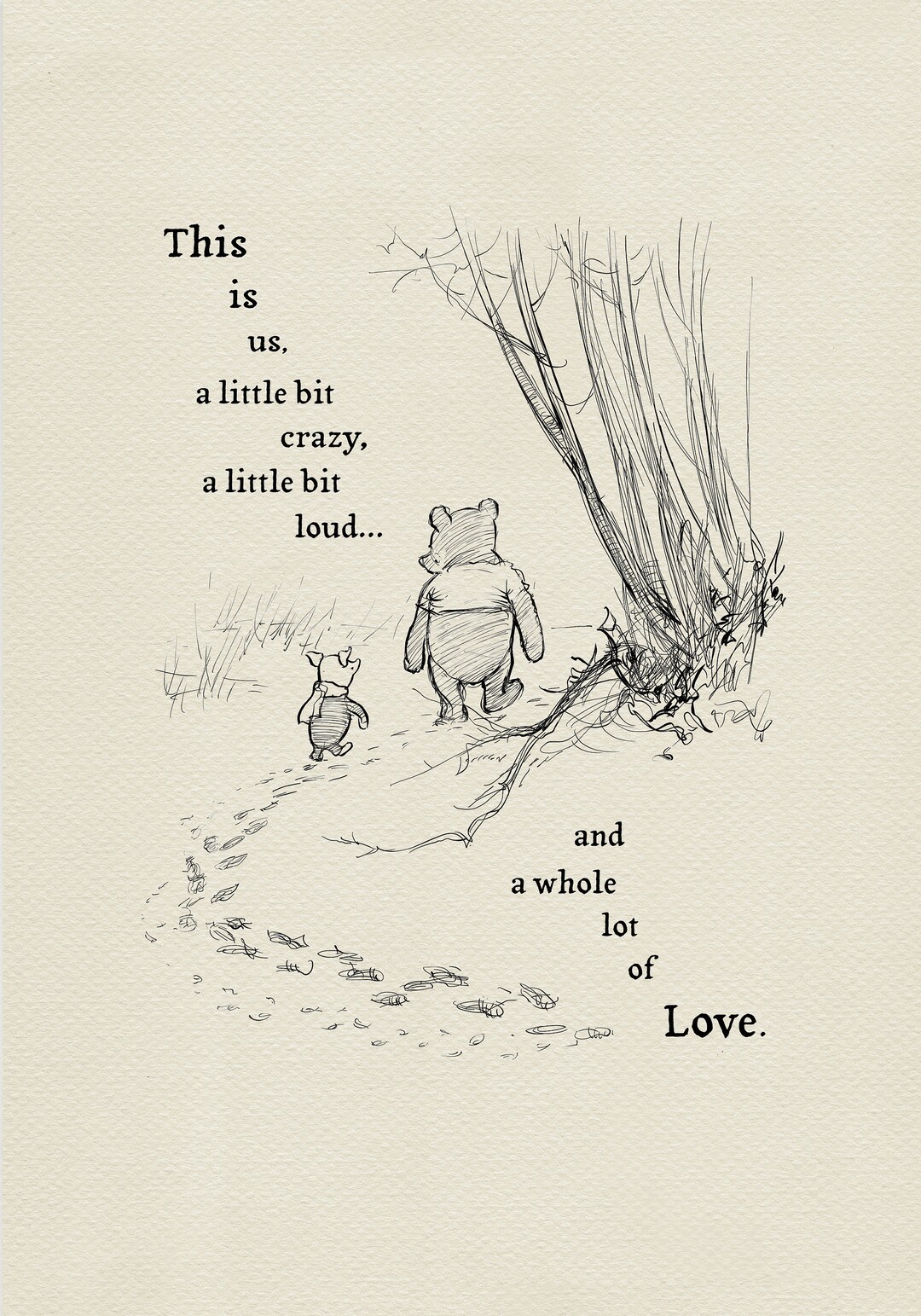 This is Us a Little Bit Crazy a Little Bit Loud Winnie the - Etsy