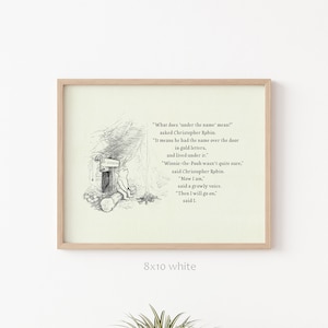 Mr Sanders Winnie the Pooh Quotes Horizontal Classic Vintage Style ...