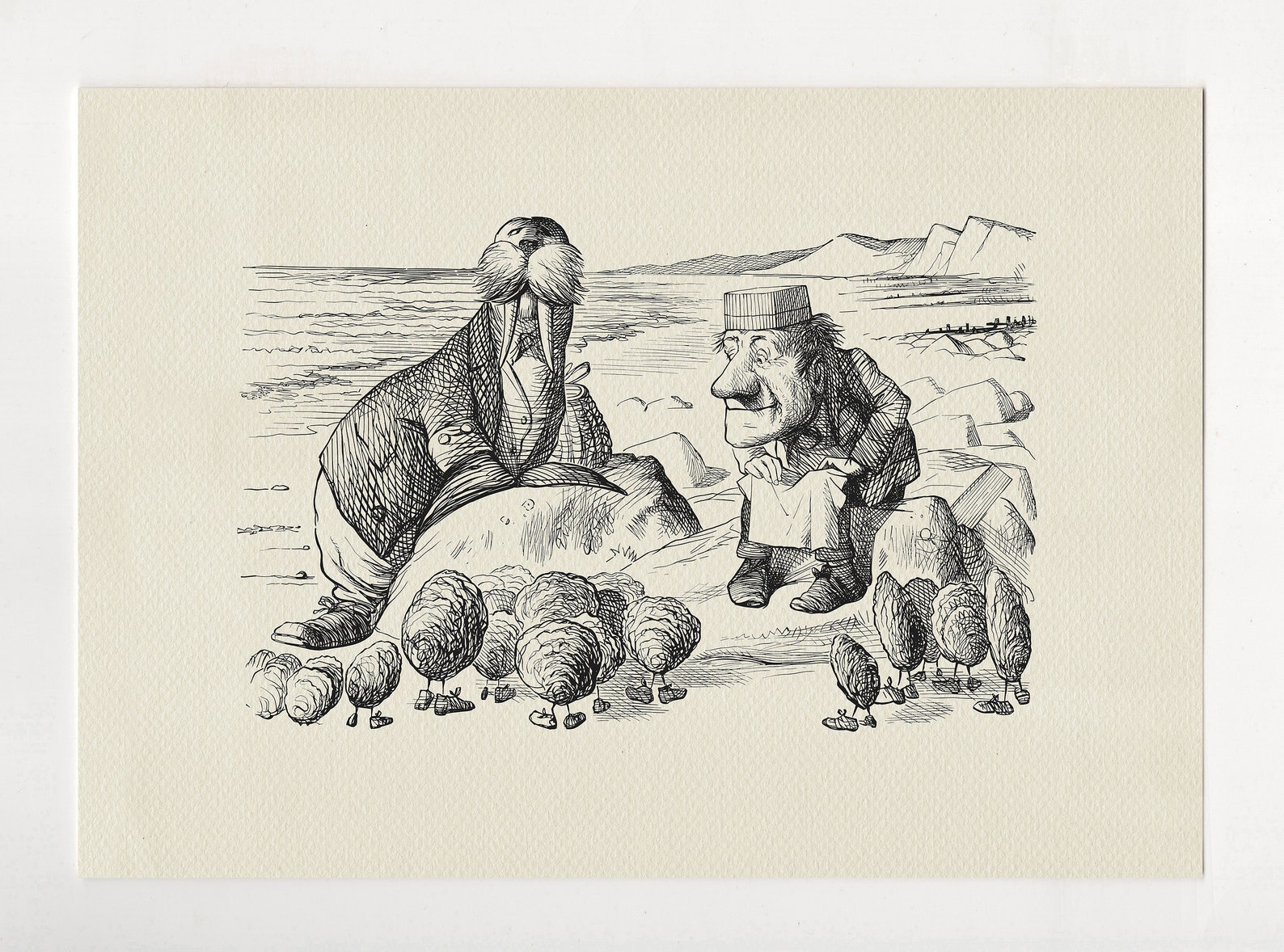 The Walrus and the Carpenter Poster Print Alice in | Etsy