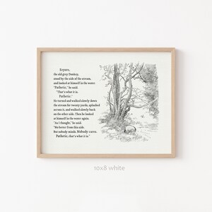 The Old Grey Donkey, Eeyore Winnie the Pooh Quotes Horizontal Classic ...