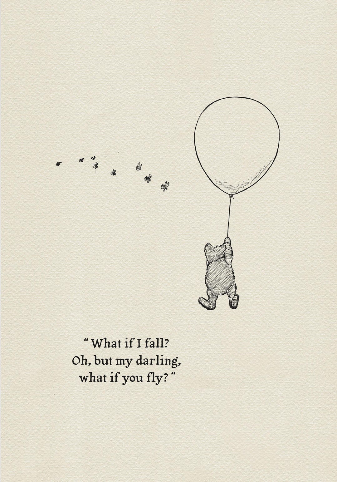 What If I Fall? Oh,but My Darling, What If You Fly?- Quote Poster ...