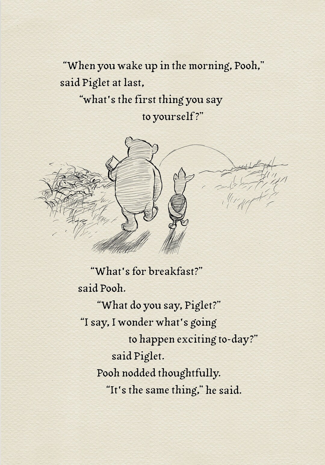 When You Wake up in the Morning, Pooh... Pooh Quotes Classic Vintage ...