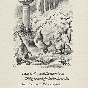 The Borogoves, Toves and the Raths Alice in Wonderland / Through the ...