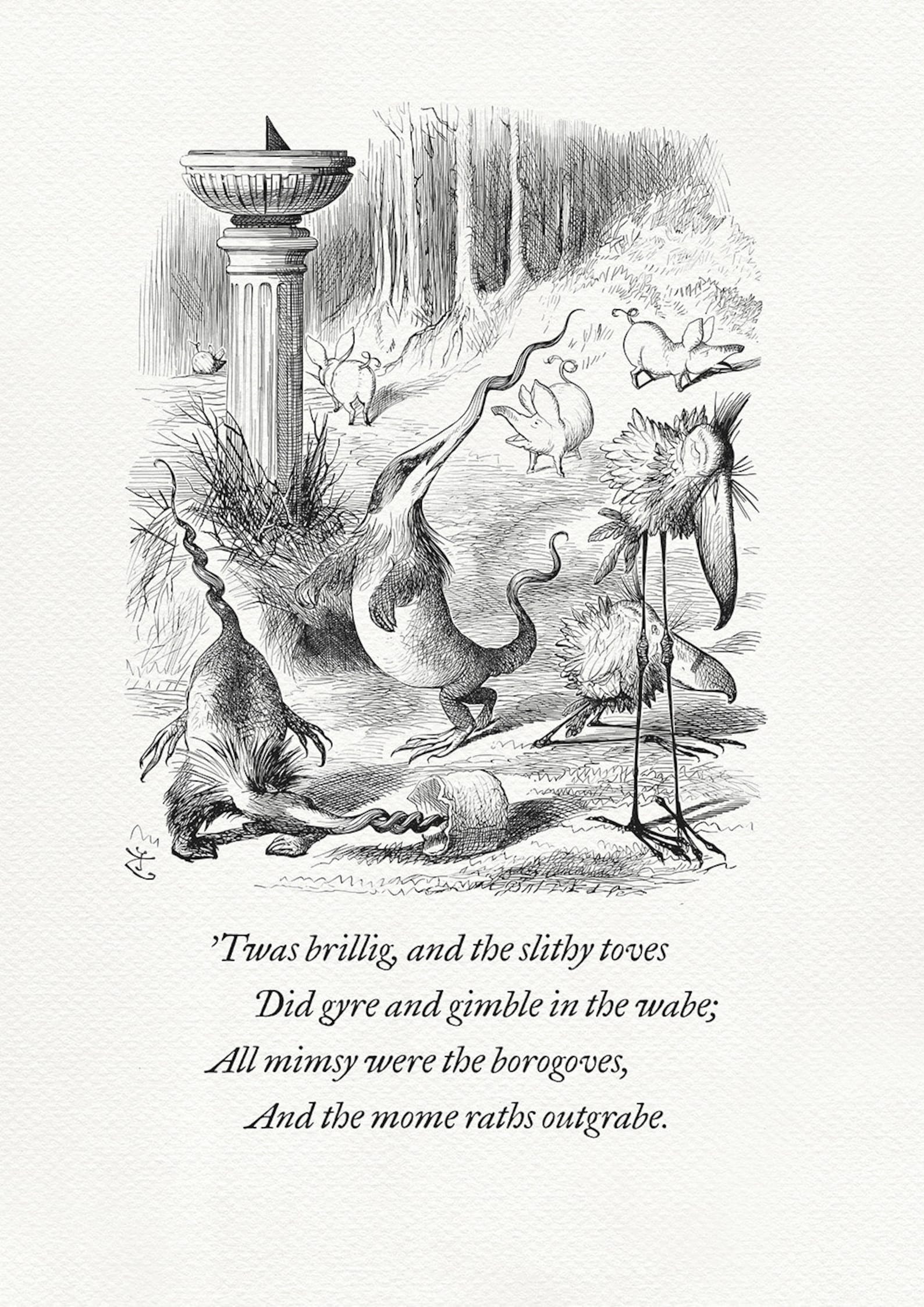 The Borogoves, Toves and the Raths Alice in Wonderland / Through the ...