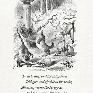 The Borogoves, Toves and the Raths Alice in Wonderland / Through the ...