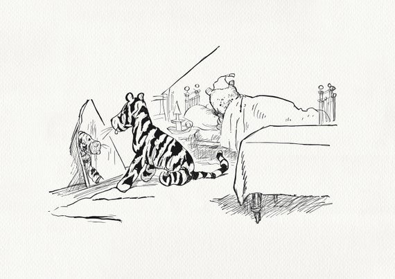 Classic Tigger Drawing