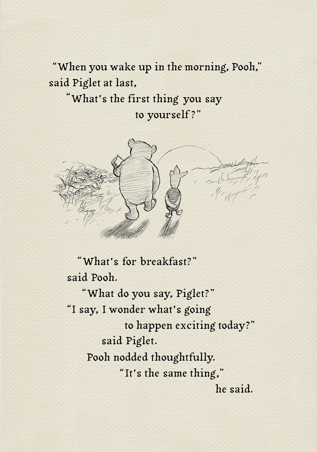 When You Wake up in the Morning Pooh... Pooh Quotes Classic - Etsy