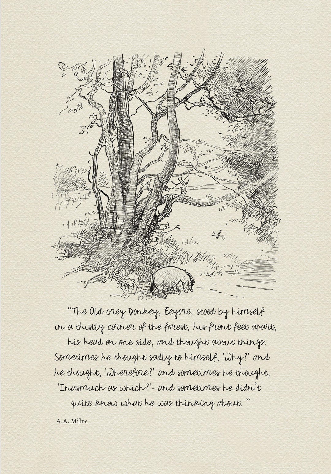 The Old Grey Donkey, Eeyore Winnie the Pooh Quotes Classic Vintage ...