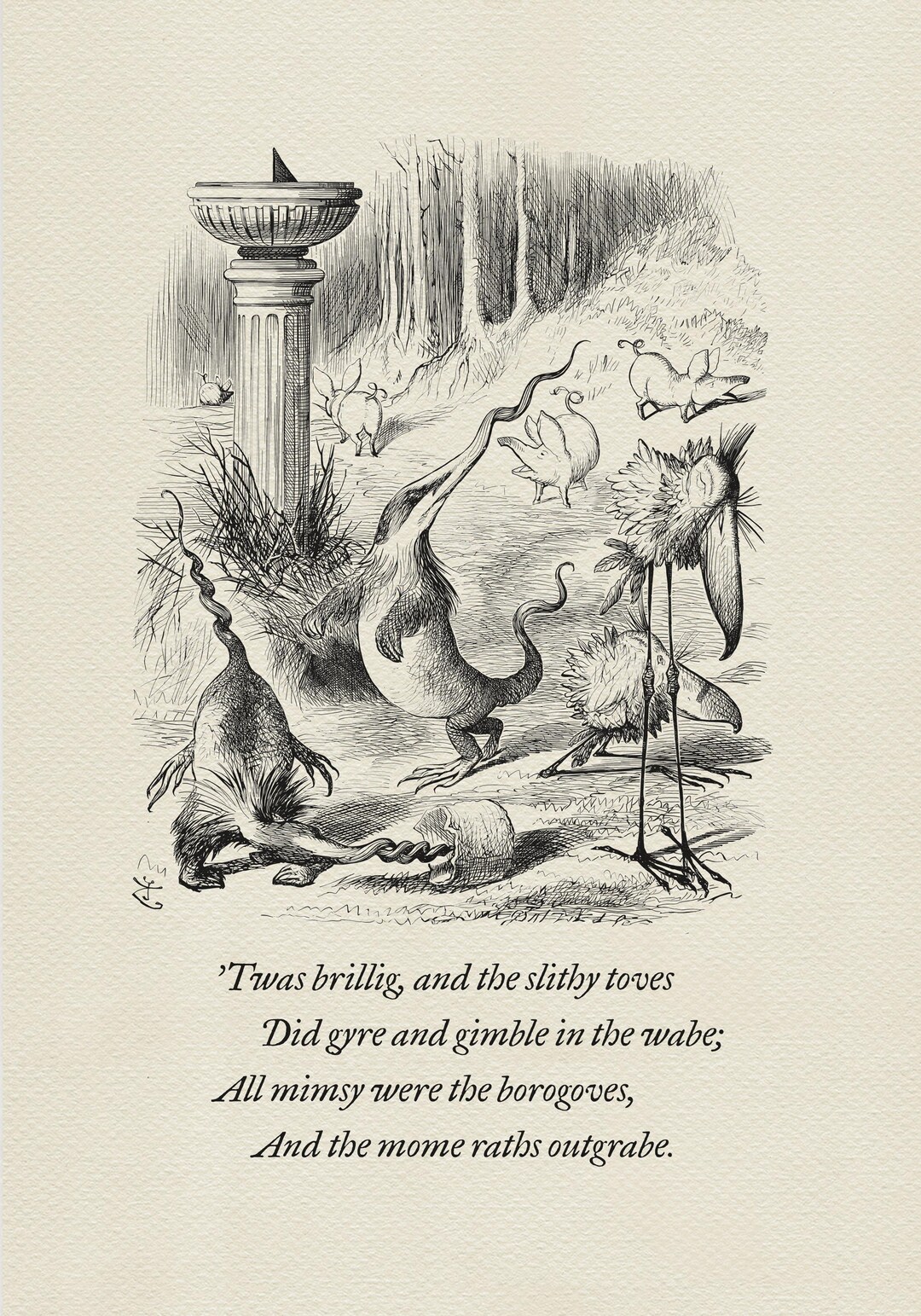 The Borogoves, Toves and the Raths - Alice in Wonderland / Through the ...